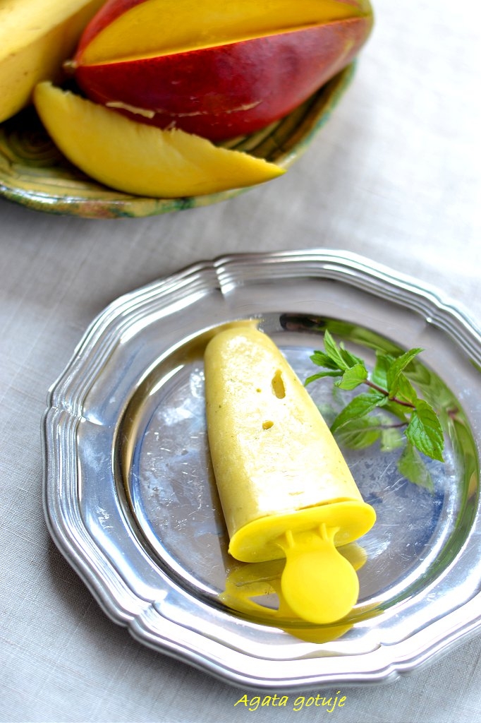 Lody banan-mango z miętą – Kobieta Wszechjedząca